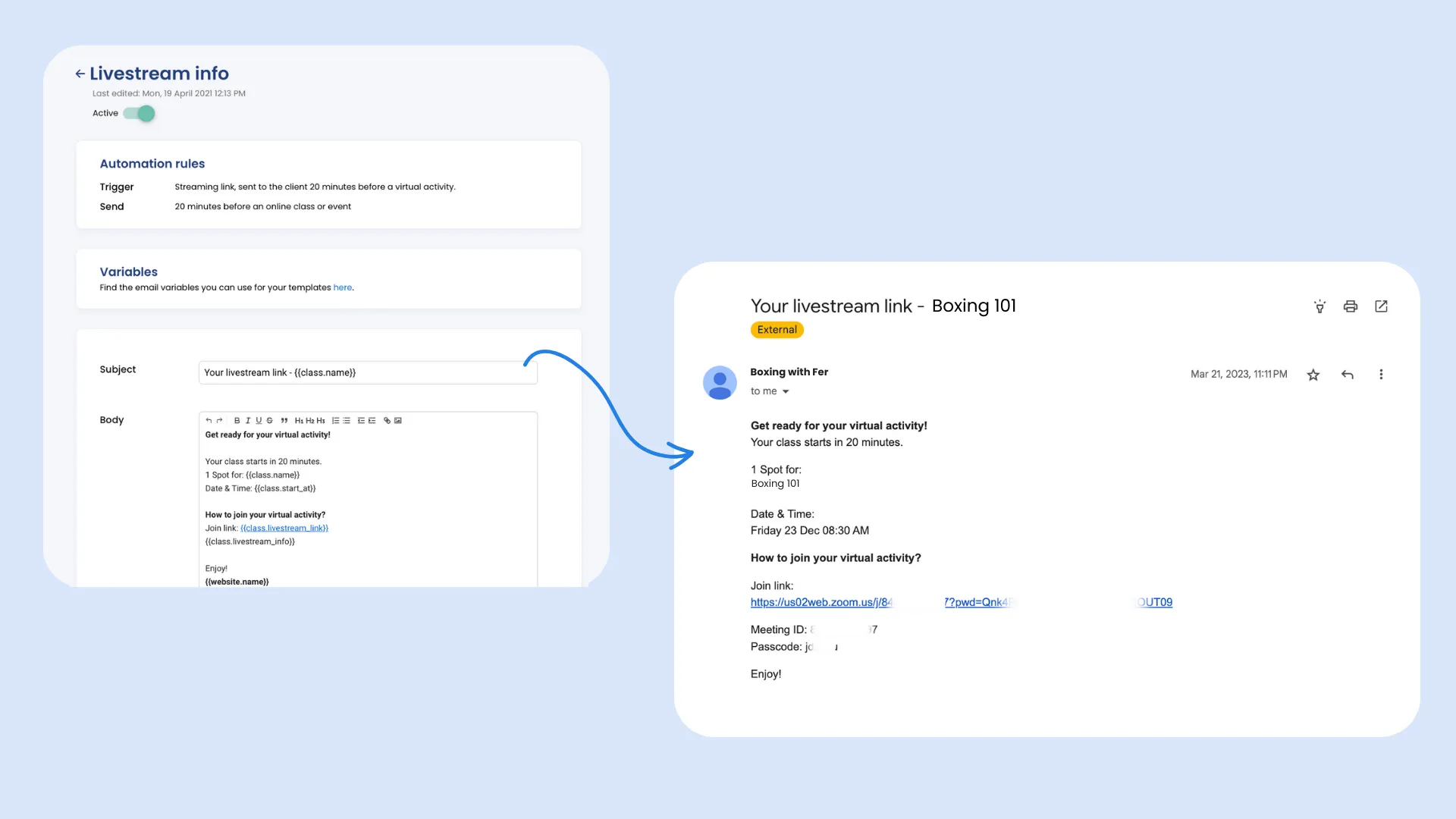 Feature: Zoom integration